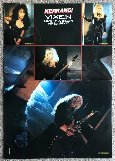 VIXEN - 1990 UK Magazine centrefold poster EUR 6,92 - PicClick FR