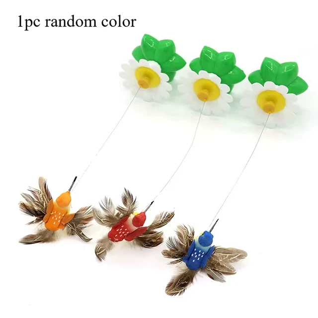 CAT TOYS ROTATING Electric Flying Butterfly Flying Bird Automatic Cat ...