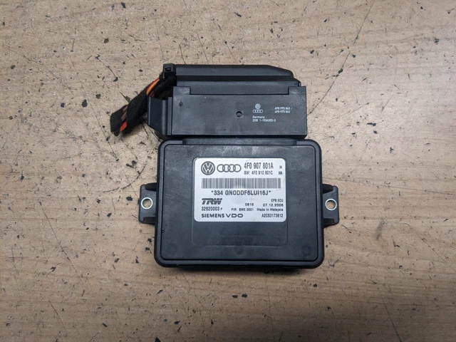 2007 AUDI A6 C6 Electronic Parking Brake Control Unit Module 4F0907801A ...