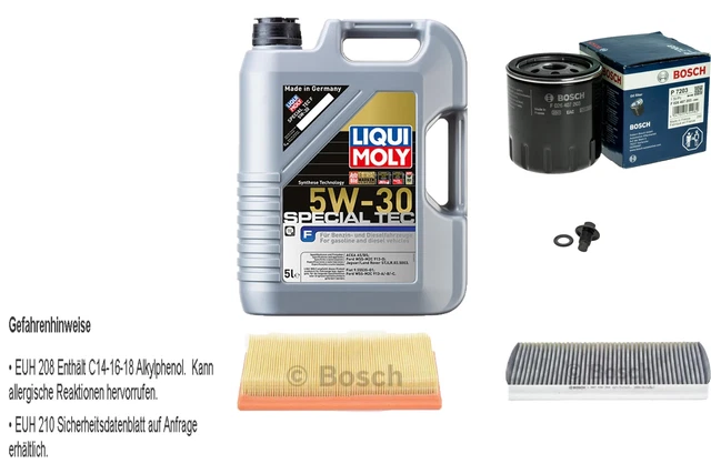 BOSCH INSPECTION SET 5 L Liqui Spécial Moly Tec F 5W-30 pour Ford Focus II EUR 104,06 - PicClick FR