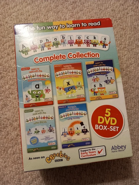 LEARN TO READ With The Alphablocks Complete Collection 5 Disc Dvd Box ...