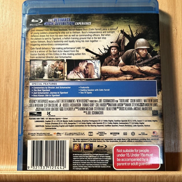 TIGERLAND BLU-RAY DVD 2000 Colin Farrell Region B (S6.1) $14.99 ...