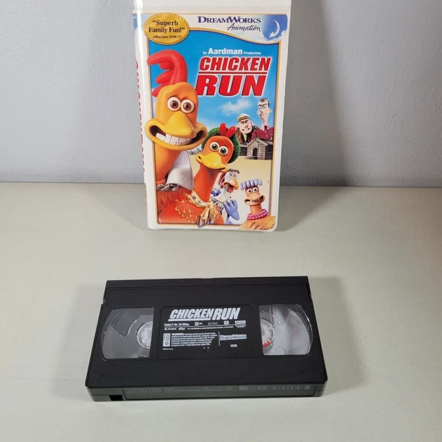 CHICKEN RUN VHS VCR Video Tape Clamshell Animation Dreamworks £8.14 - PicClick UK