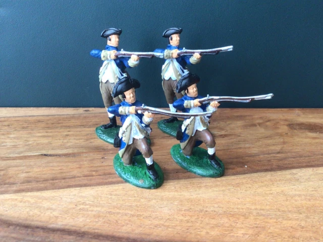 4 AMERICAN WAR of Independence American Continental infantry Barzo LOD ...