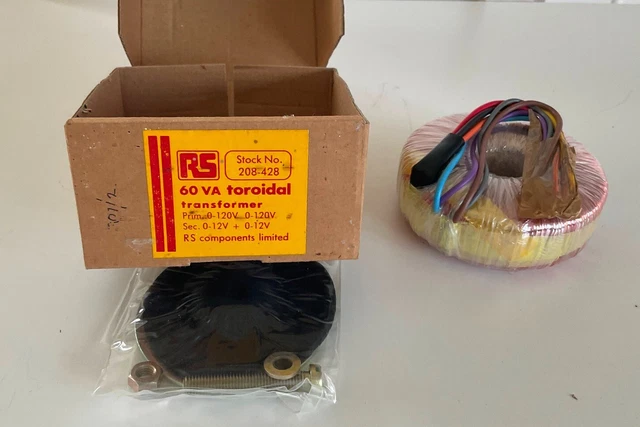 MAINS TRANSFORMER, RS, 12V, 12V, 60VA [myRef:241202] £21.52 - PicClick UK