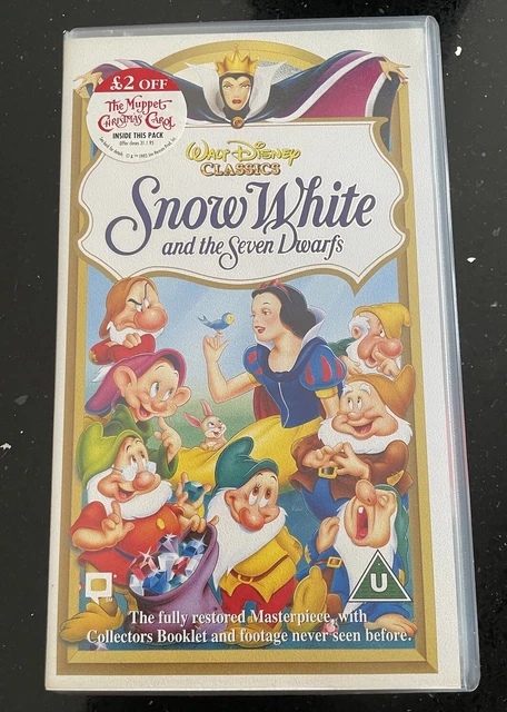 WALT DISNEY, SNOW White And The Seven Dwarfs, Certificate U, VHS £6.31 ...