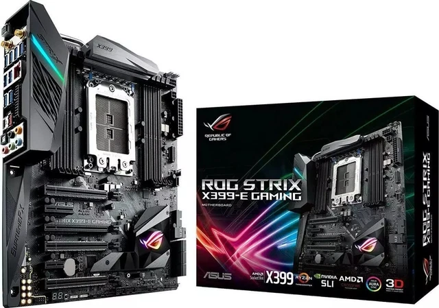 ASUS ROG STRIX X399-E Gaming AMD 1920x Threadripper Motherboard ...