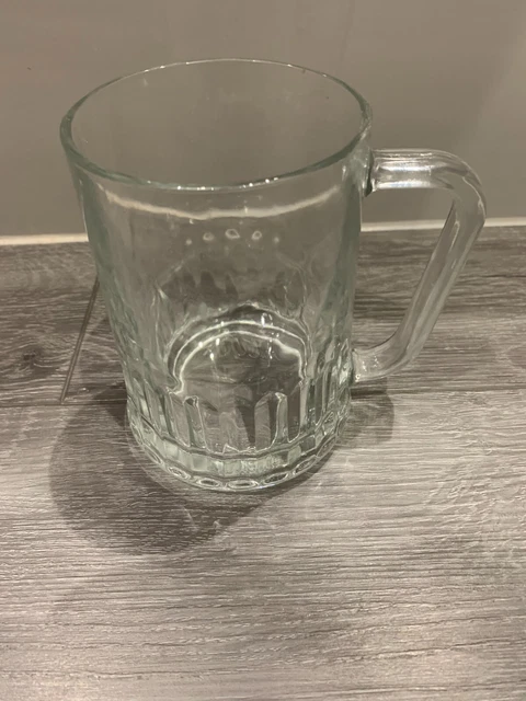 VINTAGE B505 TUDOR Dema England Heavy Base 3/4 Pint Glass Mug Beer ...