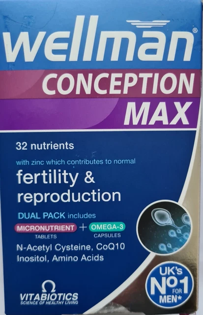 VITABIOTICS WELLMAN CONCEPTION Max - 56 Tablets + 28 Capsules £19.99 ...