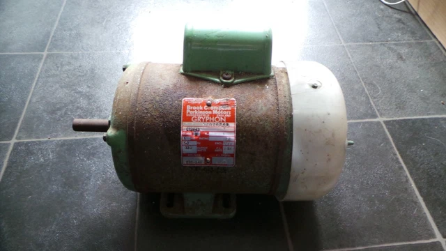 BROOK CROMPTON PARKINSON motors gryphon 1 hp motor £55.00 - PicClick UK