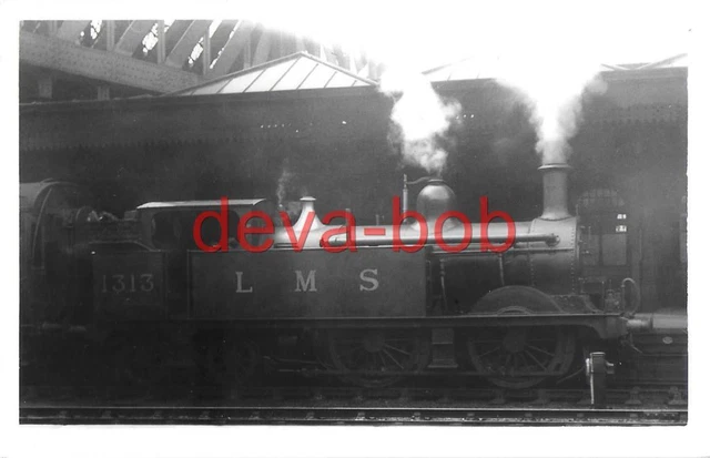 RAILWAY PHOTO LMS 1P 1313 Nottingham 1933 Midland Johnson 0-4-4T Loco £ ...