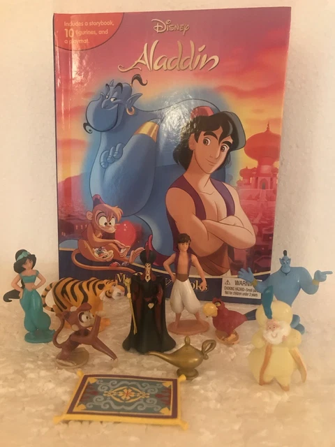 DISNEY ALADDIN MY Busy Books Completo 10 Figure, StoryBook & Playmat ...
