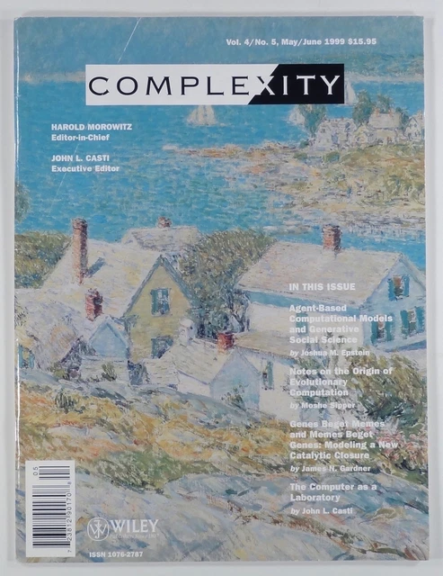 1999 COMPLEXITY MEMES COMPUTATIONAL SCIENCE agent-based sociology ALIFE ...