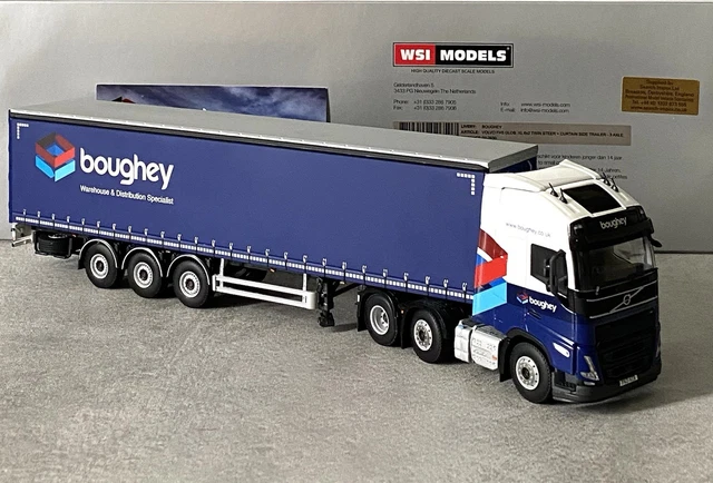 WSI VOLVO WITH Curtainside Trailer In The Livery Of Boughey, 1/50 Scale ...