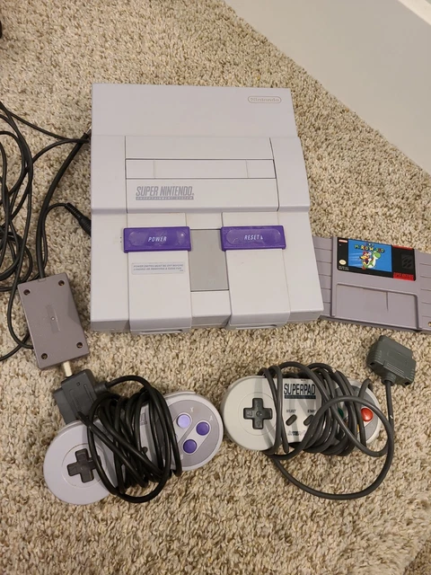 SUPER NINTENDO ENTERTAINMENT System Orig SNES Console SNS-001 Video ...