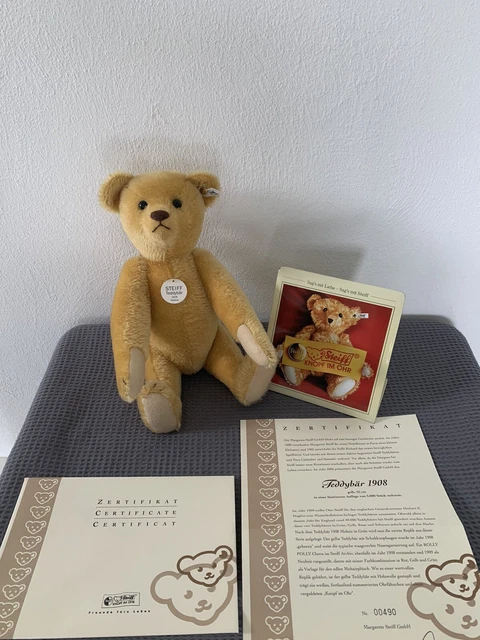 STEIFF LIMITIERT 1908 gelb35 Replica 2006 Nr.490/3000 406751 EUR 69,00 ...