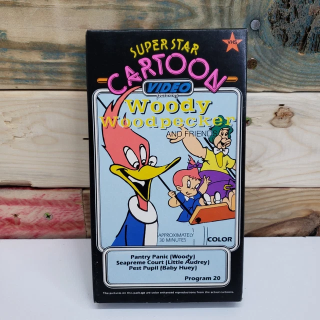 VINTAGE 1980'S VHS Collectible SUPER STAR CARTOONS WOODY WOODPECKER ...