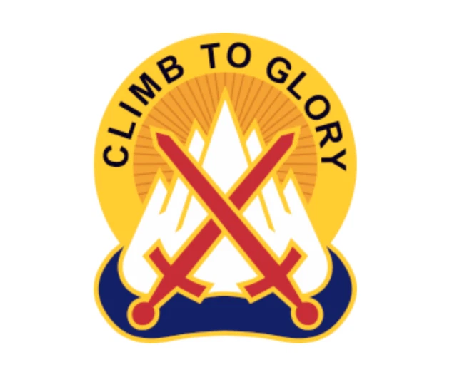 4& 10TH MOUNTAIN Division Dui Climb to Glory Army Stoßstange Aufkleber Aufkleber Made in USA EUR ...
