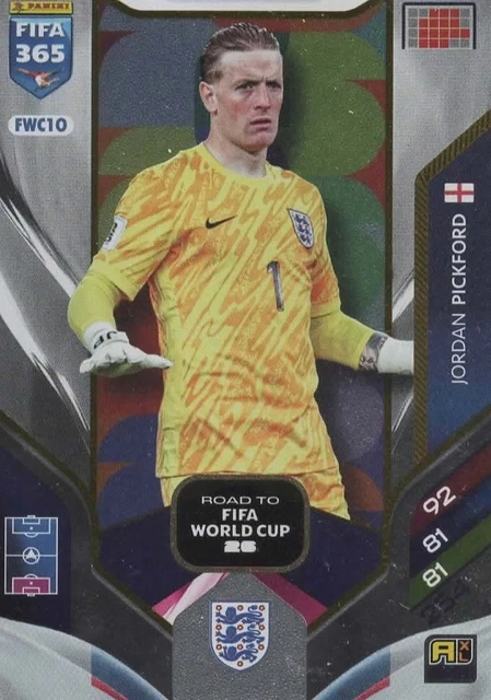 PANINI 365 2026 FWC10 Road to FIFA World Cup Jordan Pickford England ...