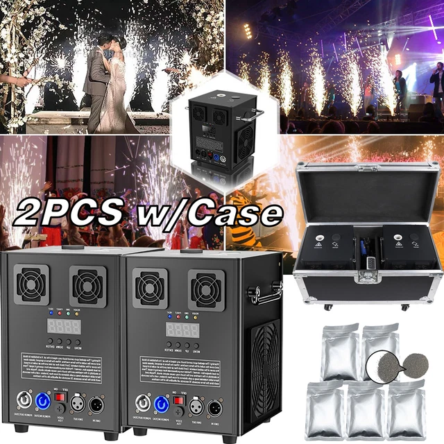 2X 750W COLD Spark Machine Sparkular Funkenmaschine Feuerwerk DMX Bühne ...