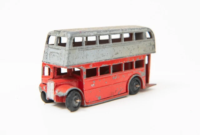 DINKY TOYS NO 29c AEC/STL Red Grey Double Decker Diecast Model Bus ...