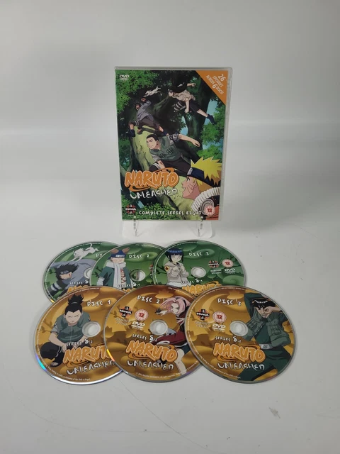NARUTO UNLEASHED COMPLETE Series 8 Anime DVD Box Set Episodes 183-208 ...