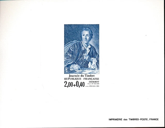 FRANCE 23064 J du timbre Diderot épreuve de luxe ref VAR 76 EUR 12,99 ...