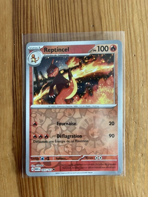 CARTE POKÉMON REPTINCEL 005/165 Reverse - 151 Écarlate Et Violet 3.5 - FR EUR 1,00 - PicClick FR
