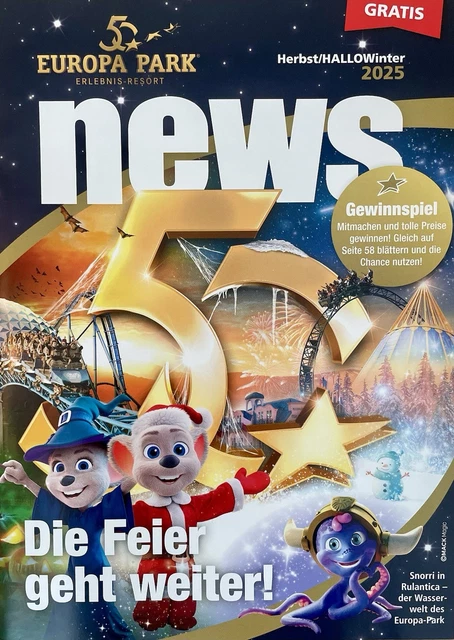 EUROPA-PARK RUST NEWS MAGAZINE AUTUMN/HALLOWINTER 2025 - 50th Anniversary £2.19 - PicClick UK