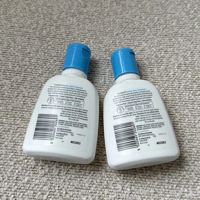 CETAPHIL GENTLE SKIN Cleanser Normal to Dry, Sensitive Skin 118ml x 2 ...