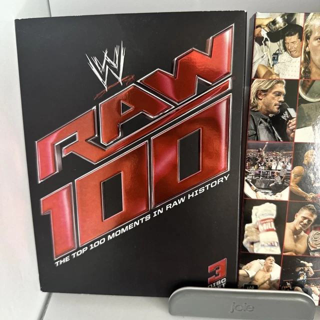 WWE: RAW 100: The Top 100 Moments in Raw History DVD 2012 3-Disc Set £9 ...