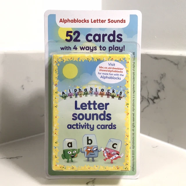 CBEEBIES ALPHABLOCKS PHONICS Letter Sounds Activity Cards - Home ...
