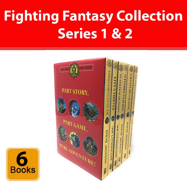 FIGHTING FANTASY SERIES 1 and 2 Collection 6 Books Set Fiction ...