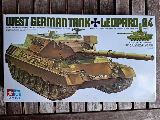 WEST GERMAN TANK Leopard A4 | Tamiya | Nr. 35112 | 1:35 OVP EUR 22,00 ...
