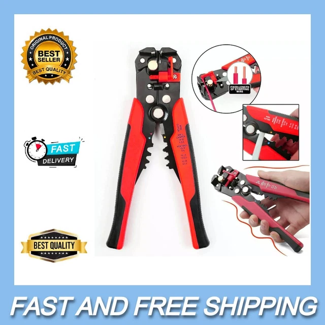 SELF-ADJUSTABLE AUTOMATIC CABLE Wire Crimper Crimping Tool Stripper ...