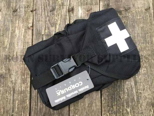 WEB-TEX TRAUMA POUCH BLACK Security Police Tactical First Aid Medic ...