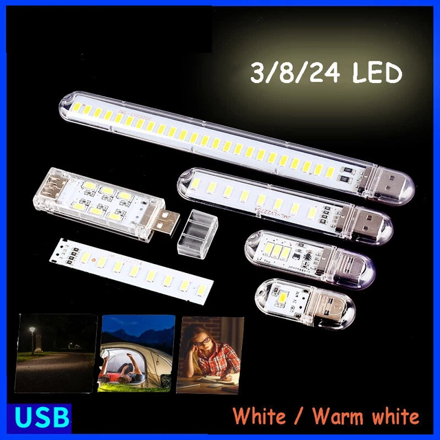 MINI PORTABLE USB LED Flexible Night Light Desk Reading Lights for ...
