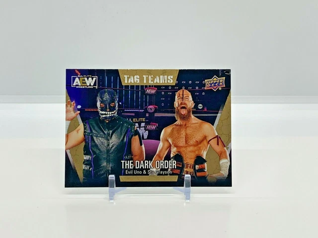 2021 AEW ALL Elite Wrestling Tag Teams Gold Evil Uno Stu Grayson #67 (B ...