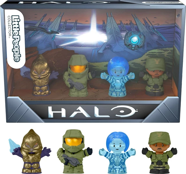 LIMITED EDITION HALO Figures Set 2.5" Master Chief Arbiter Cortana ...