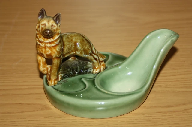 VINTAGE COLLECTABLE - Wade Ceramic Pipe Stand - German Shepherd ...