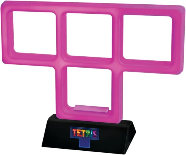 FIZZ CREATIONS TETRIS Purple T Tetrimino Neon Light Lamp Retro Gaming £ ...