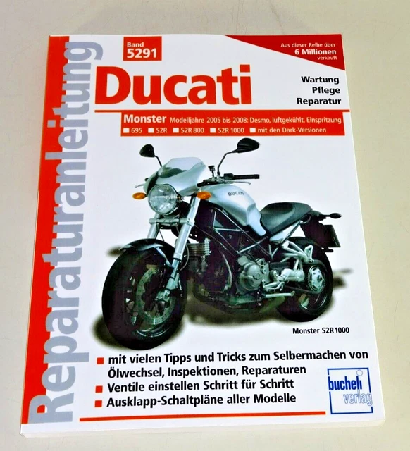REPARATURANLEITUNG - DUCATI Monster 695, S2R, S2R 1000 - ab Baujahr 2005 EUR 39,90 - PicClick DE