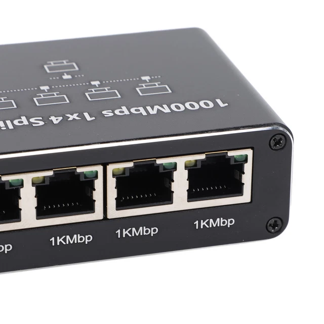 GIGABIT ETHERNET SPLITTER RJ45 Connector Splitter 1000Mbps High Speed ...