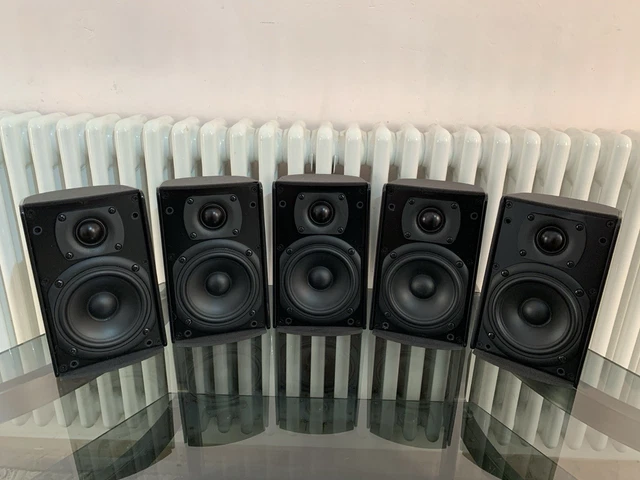ACOUSTIC ENERGY AE AEGO T Surround Sound Satellite Speakers x 5 Gloss ...