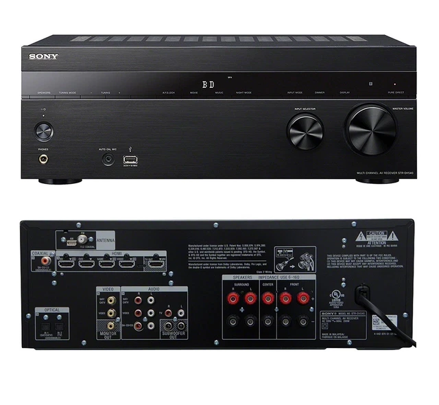 SONY STR-DH540 5.2 3D 4K Home Cinema AV Receiver 5x HDMI USB FM Dolby ...