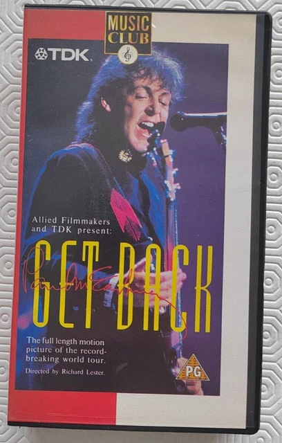 PAUL MCCARTNEY - Get Back - VHS £2.00 - PicClick UK
