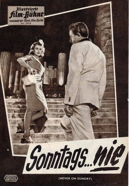 SONNTAGS NIE - Melina Mercouri - Illustr. Film-Bühne - IFB 5416 ...