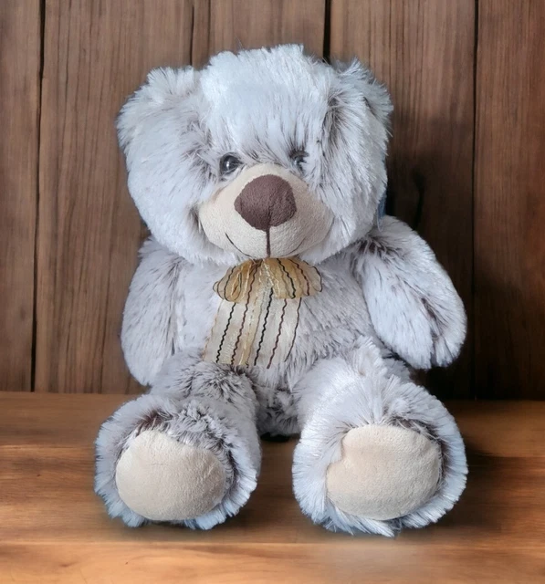 MIRI MOO TEDDY Bear Loveable Friend Forever Plush Soft Toy 22cm Grey ...
