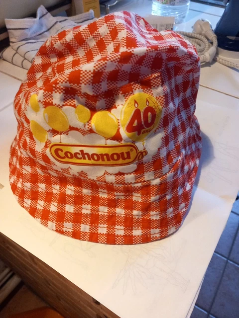 BOB CHAPEAU HAT Saucisson Cochonou 40 Ans Publicitaire EUR 12,00 ...