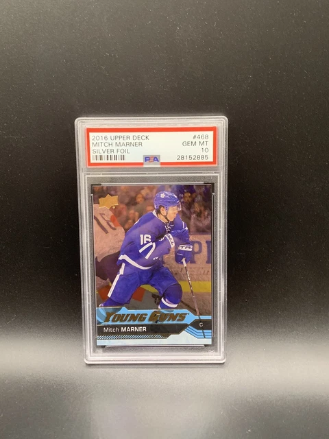 2016 UPPER DECK Mitch Marner Young Guns Rookie Silver Foil #468 PSA 10 ...